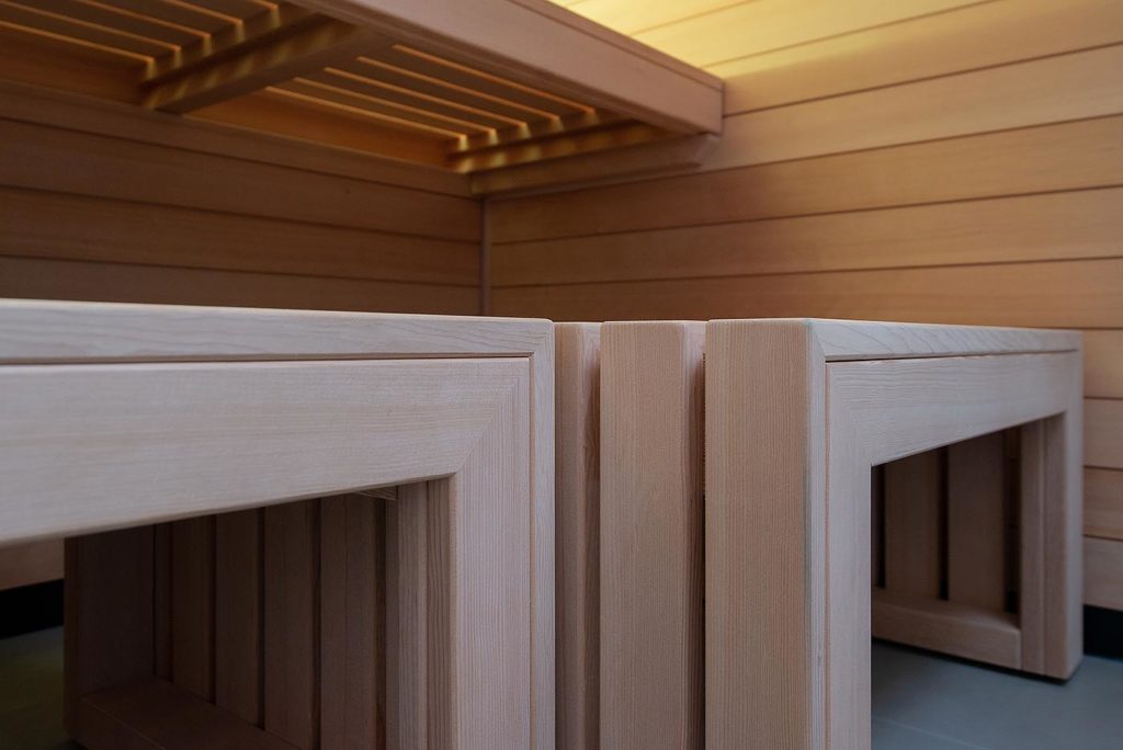 Sauna with sloping roof | Custom-made design | corso sauna